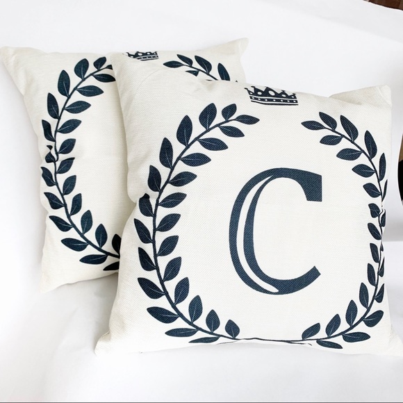 CHICBOMB | Accents | C Alphabet Decorative Accent Pillow Cover | Poshmark